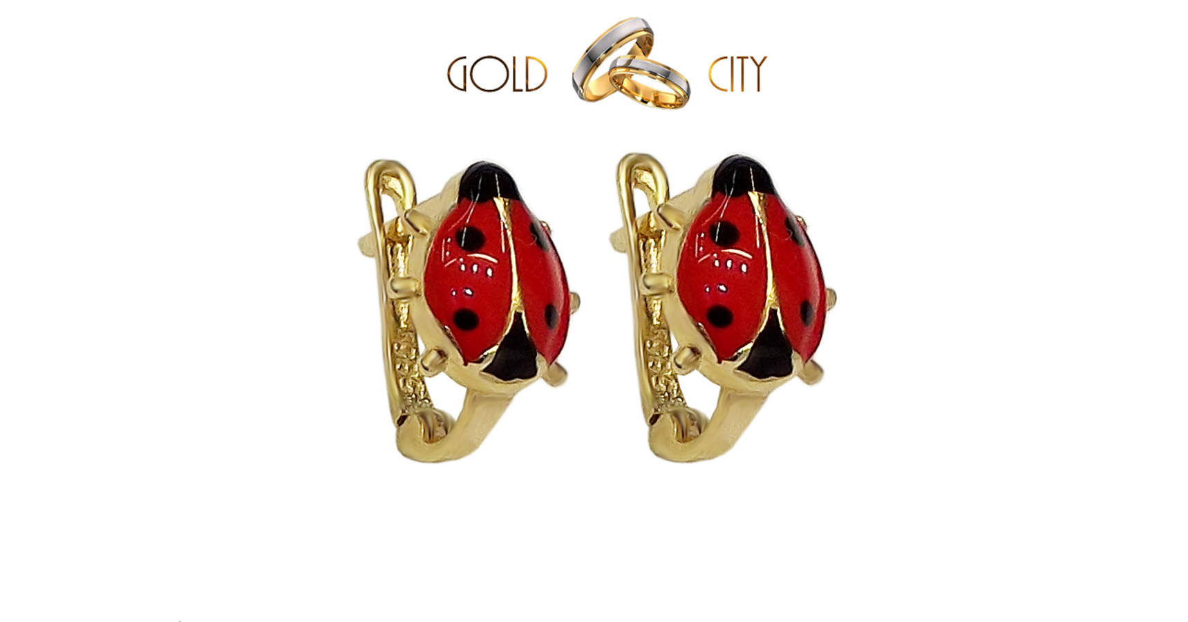 Arany katica fülbevaló az ékszer webáruházból.